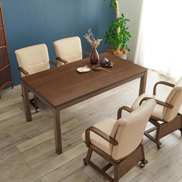 リビングコタツ ｼｪﾙﾀK150H [代引不可] こたつテーブル リビングコタツ 高さ調節 継脚 ハイテーブル 長方形 150×85cm 和モダン シンプル テーブル 送料無料