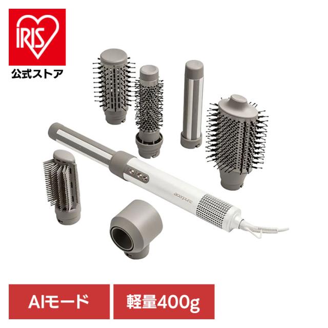 Acerpure Beauty AIイオンスタイリングドライヤー サテンホワイト DS744-10W Acerpure 【B】 ヘアドライヤー ヘアケア ドライヤー 速乾 大風量 静音 アタッチメント カールドライヤー エイサー acer エイサーピュア 送料無料