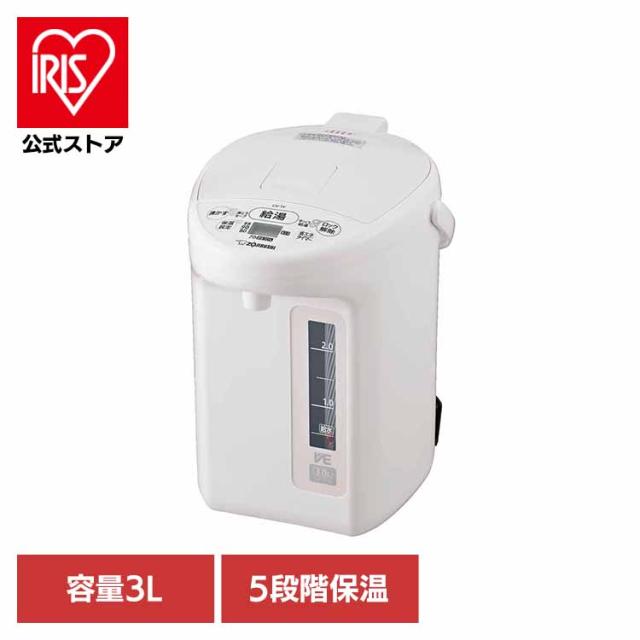 象印VE電気まほうびん CV-TF30-WA 象印マホービン 象印 CVTF30 cv-tf30 ポット まほうびん 保温 白 早い 省エネ 節電 送料無料