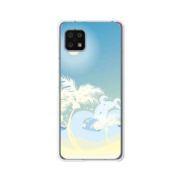 AQUOS sense6 SHG05 SH-54B アクオス センス6 TPUケース/カバー 【サマーバケーション TPUソフトカバー】 の ...