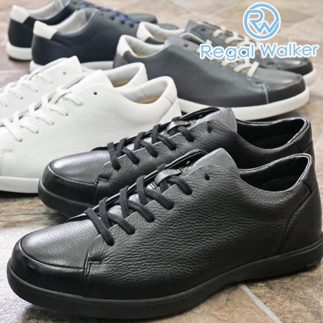 送料無料 スニーカー レースアップ ローカット メンズ AW 秋冬 新作 秋新作 冬新作 人気 流行 定番 2025 リーガル REGAL 3E 324W リーガルウォーカー ディアスキンスニーカー 幅広 レザースニーカー メイドインジャパン 本革 日本製 ブラック 黒 靴