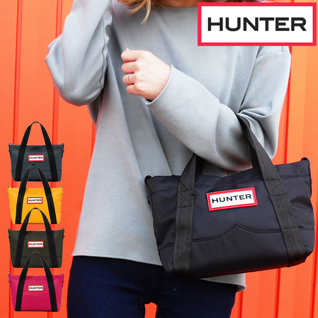 送料無料 メンズ レディース ショルダーバッグ ハンドバッグ 人気 流行 定番 HUNTER UBS1203KBM  バッグ ナイロン ミニ トップ クリップ トート バッグ ミニバッグ ミニトート 手持ち 斜め掛け