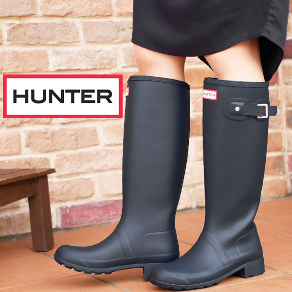 送料無料 レディース SS 春夏 新作 2022 冬新作 レインシューズ ロングブーツ 長靴 人気 流行 定番 HUNTER WFT2210RMA レインブーツ オリジナル ツアー ラバーブーツ パッカブル 折り畳み可能 防水 雨 ネイビー