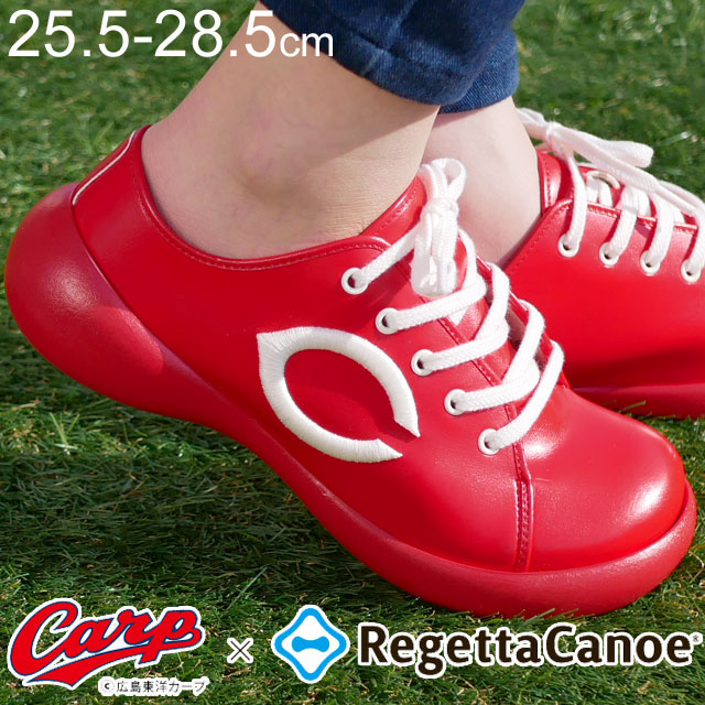 送料無料 メンズ SS 春夏 新作 2022 冬新作 スニーカー ローカット 人気 流行 定番 RegettaCanoe BCFS6901HC リゲッタカヌー 広島カープ 12球団コラボ 広島東洋カープ プロ野球 靴 カジュアルシューズ 応援グッズ オシャレ 履きやすい 歩きやすい 赤 レッド 日本製