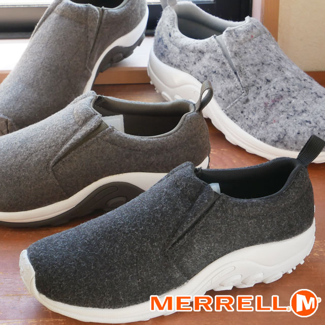 送料無料 メンズ FW 秋冬 新作 2022 秋新作 冬新作 スリッポン ローカット 人気 流行 定番 MERRELL J003057 J003705 J003699 ジャングルモック ウール アウトドア カジュアルシューズ 靴 ブラック/ホワイト 黒 オリーブ ライトグレー