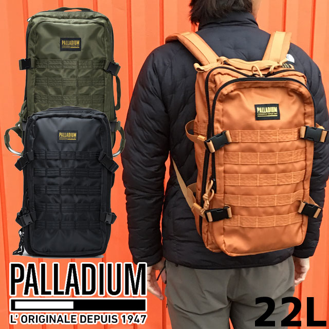 送料無料 メンズ レディース FW 秋冬 新作 冬新作 バックパック リュックサック 人気 流行 定番 2023 PALLADIUM BG227 BAG 22L パラディウム バロウデュールナイロン バッグ 鞄 アウトドア 通勤 通学 ミリタリー 黒 茶 カーキ