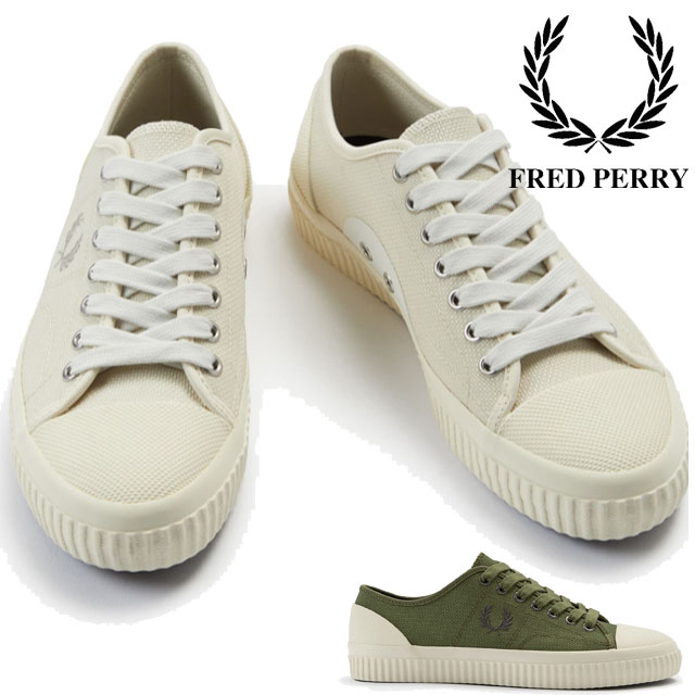送料無料 メンズ レディース SS 春夏 新作 春新作 夏新作 スニーカー ローカット 人気 流行 定番 2023 FRED PERRY B5322 560 Q50 フレッドペリー ヒューズ ロー テクスチャード ポリー カジュアルシューズ ローレル エクリュ パーカグリーン 靴