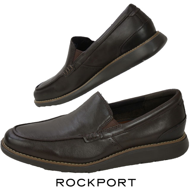 送料無料 メンズ SS 春夏 新作 春新作 夏新作 スリッポン 人気 流行 定番 2023 ROCKPORT CJ1329 ロックポート トータルモーション クラフト ベネチアン オフィスカジュアル レザーシューズ カジュアルシューズ ダークブラウン ビジカジ 革靴 紳士靴