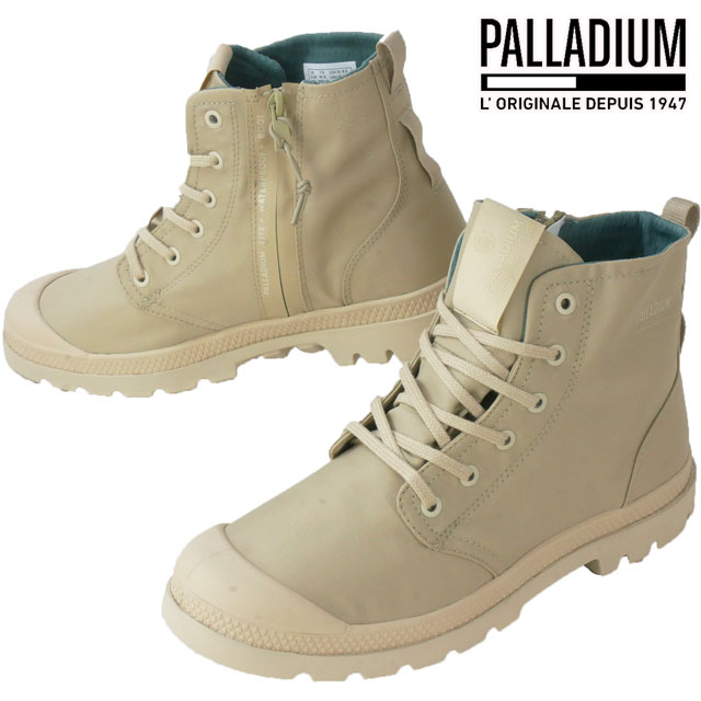 送料無料 スニーカー ハイカット メンズ レディース SS 春夏 新作 春新作 夏新作 人気 流行 定番 2023 PALLADIUM 77856 219 パラディウム パンパ ハイ シーカー ライト＋ ウォータープルーフ＋ 防水 カジュアルシューズ サハラ/エクリュ 靴