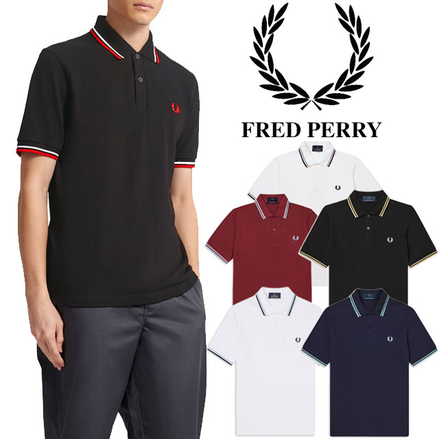メール便送料無料 ベーシック ポロシャツ 半袖 メンズ レディース SS 春夏 新作 春新作 夏新作 人気 流行 定番 2023 FRED PERRY M12 フレッドペリー トップス 襟付き ウェア シンプル きれいめ スポーティー 無地 ライン アパレル 服 コットン100％ ゴルフ 栗 黒 白 紺