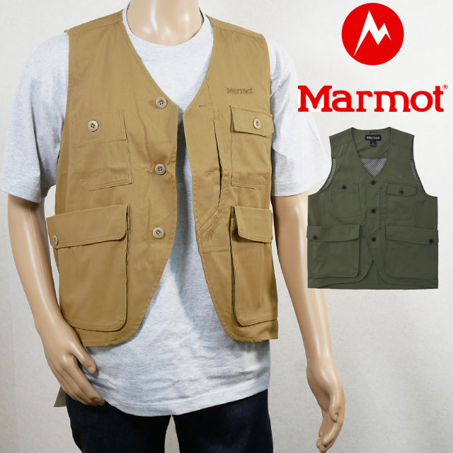 送料無料 バーナビーベスト メンズ SS 春夏 新作 春新作 夏新作 人気 流行 定番 2023 Marmot TOMSJK09 BBQ マーモット シェルジャケット 難燃 静電ケア 多ポケット 上着 トップス アパレル 服 アウトドア キャンプ 釣り 黄土色 カーキ