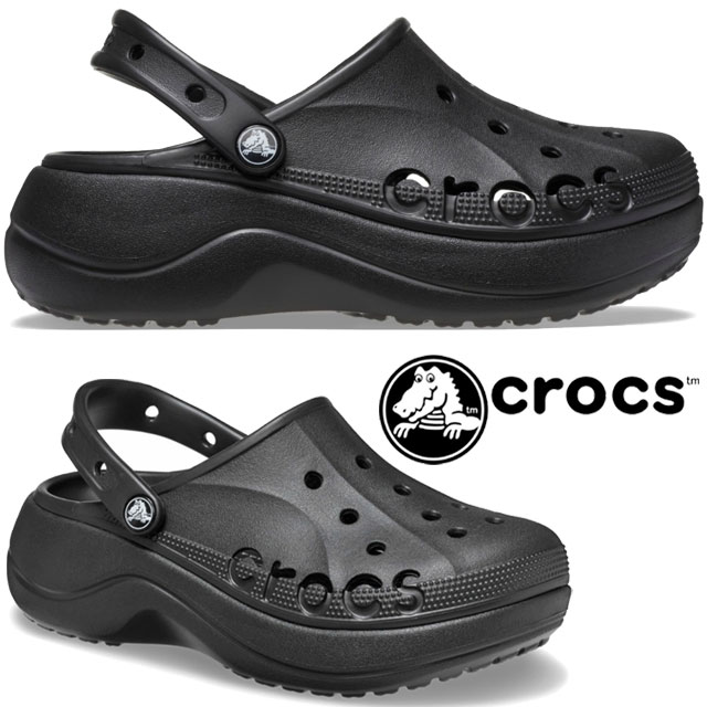 送料無料 レディース プラットフォーム SS 春夏 新作 春新作 夏新作 人気 流行 定番 2024 208186 001 厚底 クロッグサンダル バヤ クロッグ サボサンダル カジュアルシューズ ブラック 黒 チャンキーソール 靴