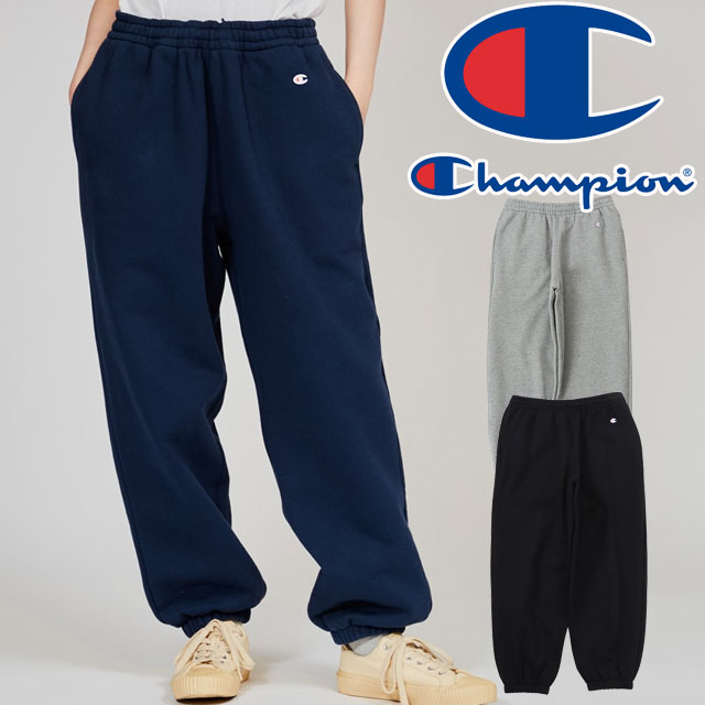 送料無料 ベーシック メンズ レディース FW 秋冬 新作 秋新作 冬新作 人気 流行 定番 2025 チャンピオン Champion C3-A219 ボトムス スウェットパンツ 無地 ロゴ パンツ ボトム ズボン ルームウェア 部屋着 デイリーユース タウンユース アパレル 服 黒 灰 紺