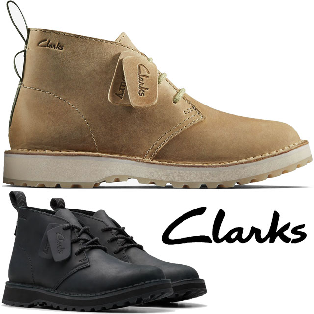 送料無料 ショートブーツ デザートブーツ メンズ FW 秋冬 新作 秋新作 冬新作 人気 流行 定番 2024 2025 クラークス Clarks 26178987 26179716 ソルスブリー 本革 靴 ダークサンドレザー ブラックレザー