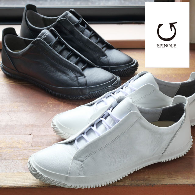 送料無料 スニーカー メンズ レディース FW 秋冬 新作 秋新作 冬新作 人気 流行 定番 2025 スピングル SPINGLE SP-1048 黒 レザースニーカー 白 日本製 カジュアルシューズ 本革 靴 ブラック ホワイト カンガルーレザー