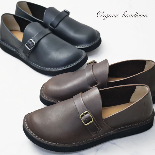 送料無料 スリッポン レディース FW 秋冬 新作 秋新作 冬新作 人気 流行 定番 2025 オーガニックハンドルーム Organic handloom OH005009 OH005208 レザー 本革 靴 日本製 レザーシューズ 国内生産 ブラック ダークブラウン ベンガル