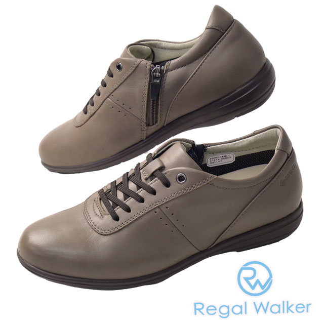 送料無料 スニーカー ゴアテックス レディース FW 秋冬 新作 秋新作 冬新作 人気 流行 定番 2025 リーガル REGAL 4E HC16 リーガルウォーカー 防水 レースアップレザースニーカー カジュアルシューズ ワイズ3E ゆったり 調節可能 コンフォートシューズ 本革 ダークオーク 靴