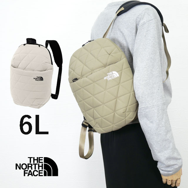 送料無料 バックパック レディース SS 春夏 新作 夏新作 秋新作 人気 流行 定番 2025 ザ・ノース・フェイス NM32351 6L BAG リュック ジオフェイスミニパック デイパック バック アウトドア お出掛け 鞄 白 カーキ