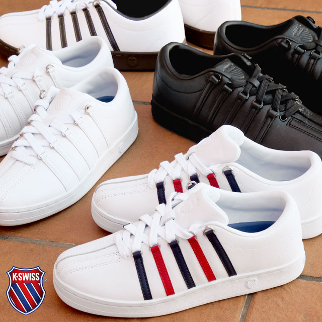送料無料 スニーカー レースアップ ローカット メンズ SS 春夏 新作 夏新作 秋新作 人気 流行 定番 2025 ケースイス K-SWISS K-SWISS 88 154 856 J05 003 06322 ケースイス クラシック 白 靴 黒 ホワイト/ブルー/レッド ホワイト ホワイト/ブラウン/ガム ブラック