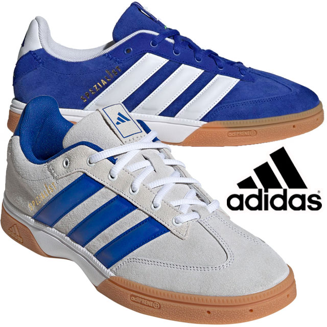 送料無料 スニーカー メンズ SS 春夏 新作 夏新作 秋新作 人気 流行 定番 2025 アディダス adidas JS0240 JH8776 コートシューズ ハンドボールシューズ ドッジボール インドア スポーツ スペシャリスト フットウェアホワイト ルシッドブルー