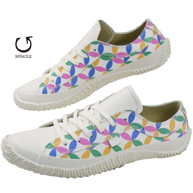 返品交換送料無料 スニーカー ローカット メンズ レディース SS 春夏 新作 夏新作 秋新作 人気 流行 定番 2025 スピングル SPINGLE Japan Beauty SP-1051 スピングル 七宝柄 カジュアルシューズ メイドインジャパン プリント 日本製 靴