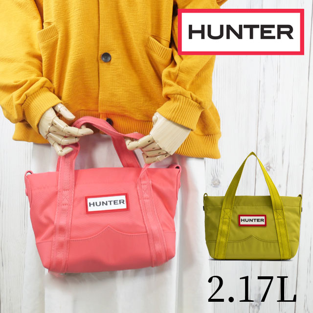 送料無料 ショルダーバッグ ハンドバッグ メンズ レディース SS 春夏 新作 夏新作 秋新作 人気 流行 定番 2025 ハンター HUNTER UBS1203KBM ミニトートバッグ ナイロン ミニ トップクリップ トート バッグ ミニバッグ ミニトート 手持ち 斜め掛け 蛍光 ピンクオレンジ 黄緑