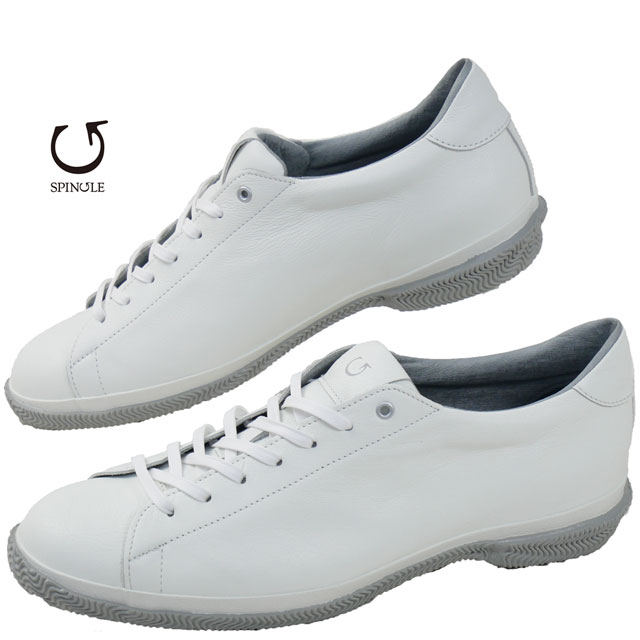 返品交換送料無料 スニーカー ローカット メンズ レディース SS 春夏 新作 夏新作 秋新作 人気 流行 定番 2025 スピングル SPINGLE SP-6146 レザースニーカー 日本製 ホワイト 白 靴