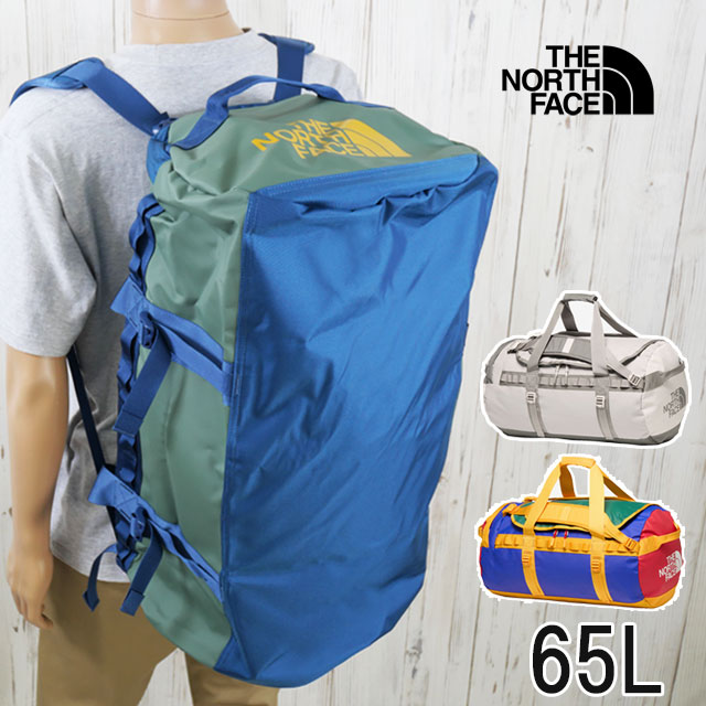 送料無料 ショルダーバッグ ドラムバッグ バックパック ボストンバッグ メンズ レディース SS 春夏 新作 夏新作 秋新作 人気 流行 定番 2025 ザ・ノース・フェイス NM82367 65L ダッフルバッグ BCダッフルM リュック ベースキャンプ 出張 遠征 旅行 グレー 緑 黄色