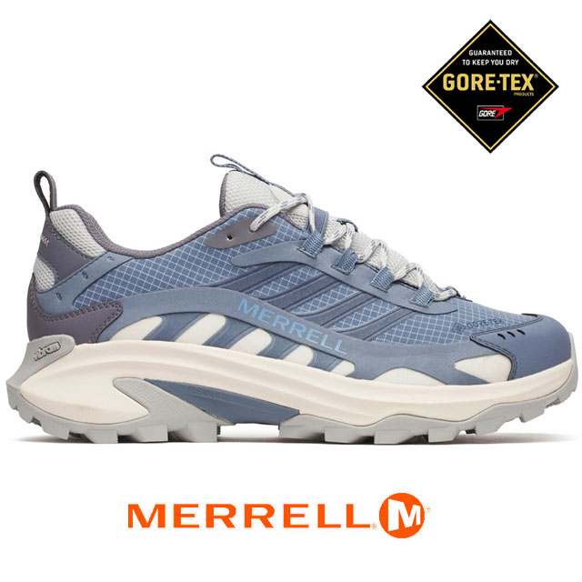送料無料 スニーカー ローカット ゴアテックス メンズ SS 春夏 新作 夏新作 秋新作 人気 流行 定番 2025 メレル MERRELL 2 J038709 モアブ スピード 防水 ハイキングシューズ トレイルランニングシューズ アウトドア インディゴ 靴