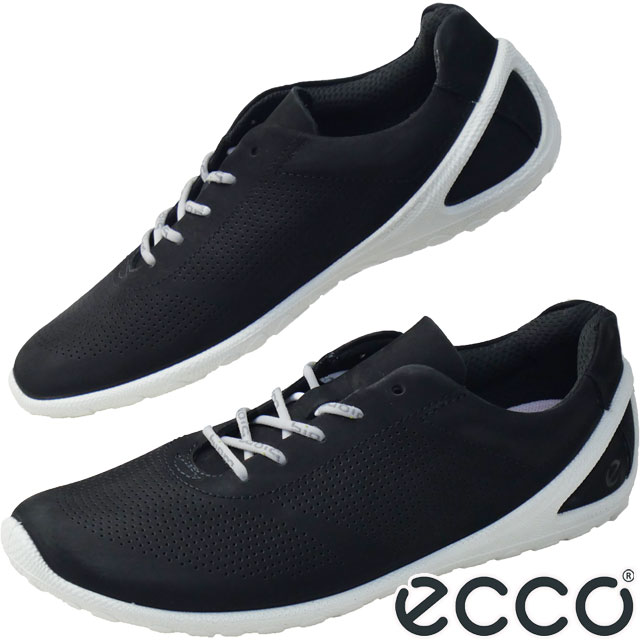 送料無料 スニーカー レースアップ ローカット レディース SS 春夏 新作 夏新作 秋新作 人気 流行 定番 2025 エコー ECCO 802403 バイオムライト 黒 靴 ブラック パンチング