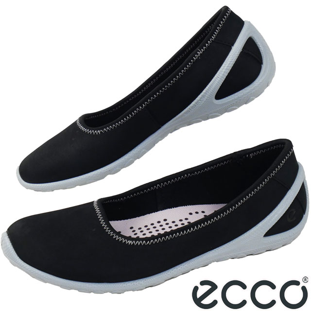 送料無料 スニーカー パンプス レディース SS 春夏 新作 夏新作 秋新作 人気 流行 定番 2025 エコー ECCO 802363 バレエシューズ スポーツカジュアル ブラック ローヒール フラット バイオム ライト