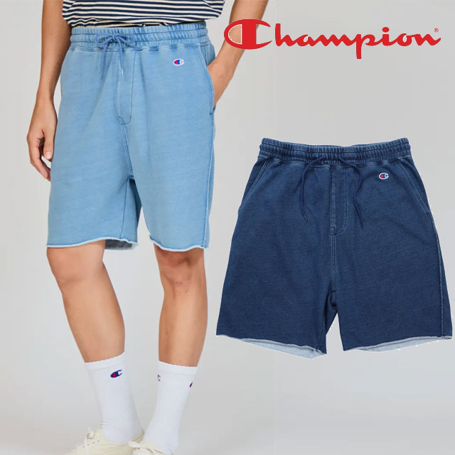 メール便送料無料 ハーフパンツ メンズ レディース SS 春夏 新作 夏新作 秋新作 人気 流行 定番 2025 チャンピオン Champion C3-B509 スウェットショーツ ボトムス スウエットパンツ ズボン 半ズボン ギフト ウエア 無地 ロゴ 刺繍 ハーパン 青 紺