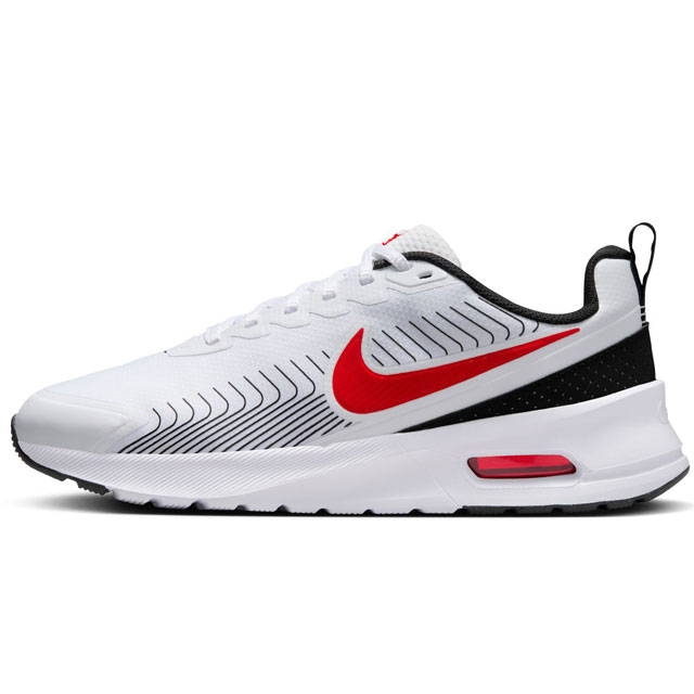 送料無料 スニーカー ローカット メンズ SS 春夏 新作 夏新作 秋新作 人気 流行 定番 2025 ナイキ NIKE FD4329-104 エアマックス ニュアクシス カジュアルシューズ ホワイト/ユニバーシティレッド-ブラック 靴