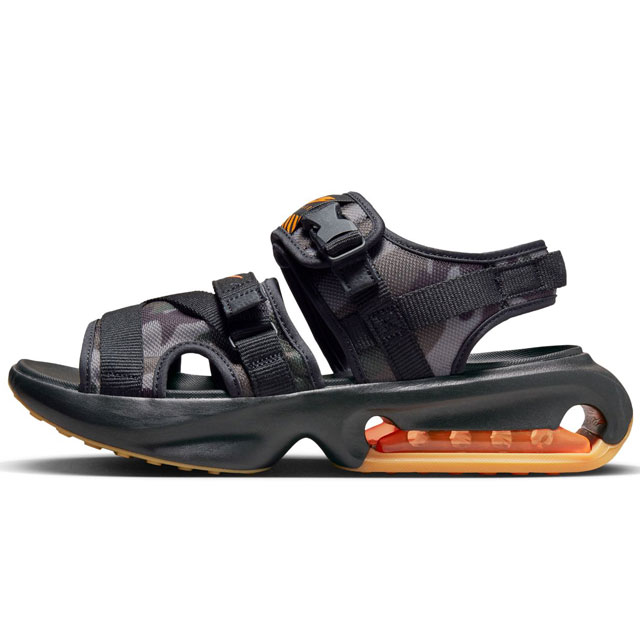 送料無料 サンダル スポーツサンダル メンズ SS 春夏 新作 夏新作 秋新作 人気 流行 定番 2025 ナイキ NIKE FJ5446-010 エア マックス ソル スポサン カジュアルシューズ ブラック/ビビッドオレンジ 靴