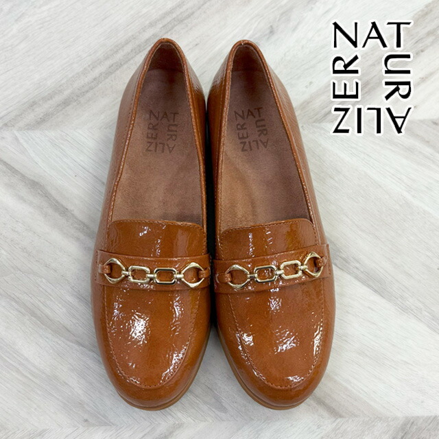 送料無料 スリッポン ローファー レディース SS 春夏 新作 夏新作 秋新作 人気 流行 定番 2025 ナチュラライザー naturalizer N713 ビットローファー マニッシュ ブラウンエナメル 靴