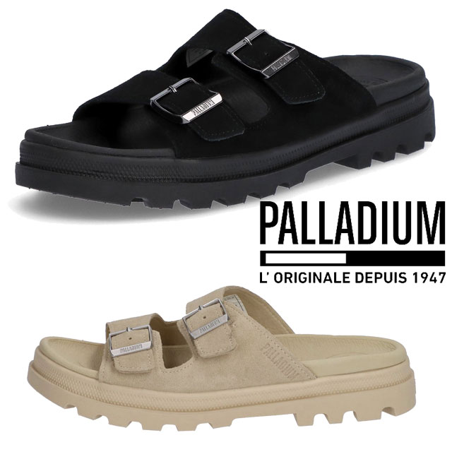 送料無料 コンフォートサンダル サンダル メンズ レディース SS 春夏 新作 夏新作 秋新作 人気 流行 定番 2025 パラディウム PALLADIUM SDE 74455 スライドサンダル デュネライト リビエラ 靴 ブラック ウォームサンド