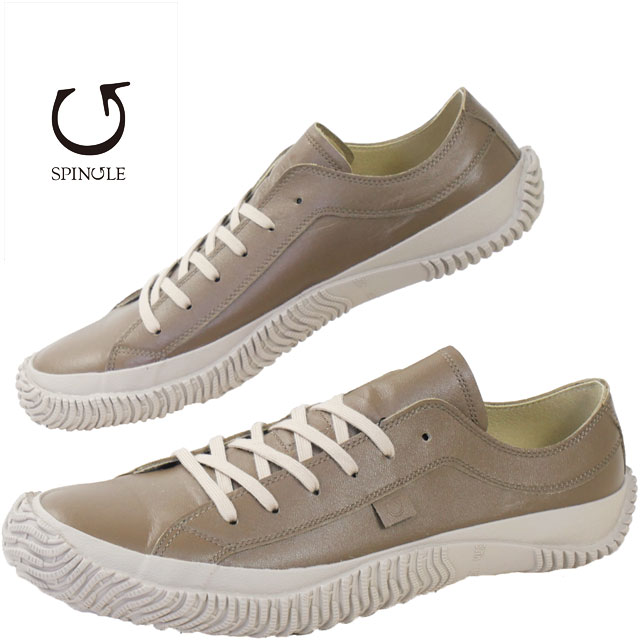 送料無料 スニーカー メンズ レディース AW 秋冬 新作 秋新作 冬新作 人気 流行 定番 2025 スピングル SPINGLE SP-110 レザースニーカー 日本製 カジュアル 本革 靴 カンガルーレザー オリーブグレー