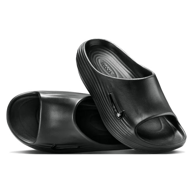 送料無料 シャワーサンダル レディース AW 秋冬 新作 秋新作 冬新作 人気 流行 定番 2025 ナイキ NIKE HV4484-001 スライドサンダル リアクト レジュヴェン8 スライド リカバリーサンダル ブラック 黒 厚底