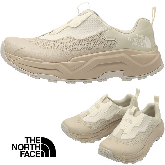 送料無料 スニーカー スリッポン メンズ レディース AW 秋冬 新作 秋新作 冬新作 人気 流行 定番 2025 ザ・ノース・フェイス 2 GS NF52542 グラバル スリップオン 靴 アウトドア ガーデニアホワイト×サンドトープ