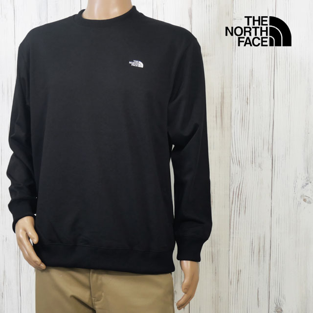 メール便送料無料 長袖 メンズ AW 秋冬 新作 秋新作 冬新作 人気 流行 定番 2025 ザ・ノース・フェイス NT62532 スウェット トップス アパレル アウトドア 服 スモールロゴヘザースウェットクルー 黒 イージーケア