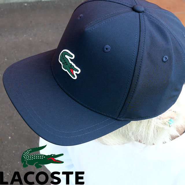 送料無料 帽子 メンズ ユニセックス AW 秋冬 新作 秋新作 冬新作 人気 流行 定番 2025 ラコステ LACOSTE CAP 166 NAVY BLUE RK110399 ワンポイント耐水ゴルフキャップ ロゴ 紫外線対策 UV対策 ぼうし シンプル ネイビー 5パネル ストレッチ スナップ シリコンスポーツ