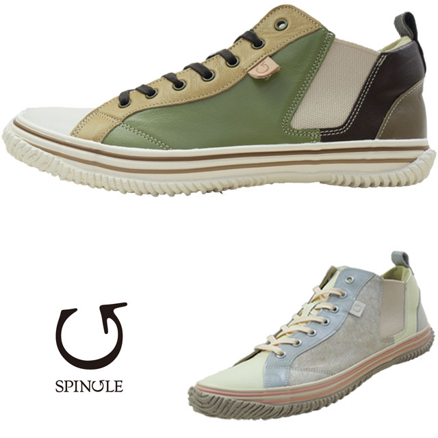 送料無料 スニーカー メンズ AW 秋冬 新作 秋新作 冬新作 人気 流行 定番 2025 スピングル SPINGLE SP-442FA サイドゴア ミッドカット メイドインジャパン カンガルーレザー アニバーサリースペシャルモデル 日本製 マルチ ミックス 靴