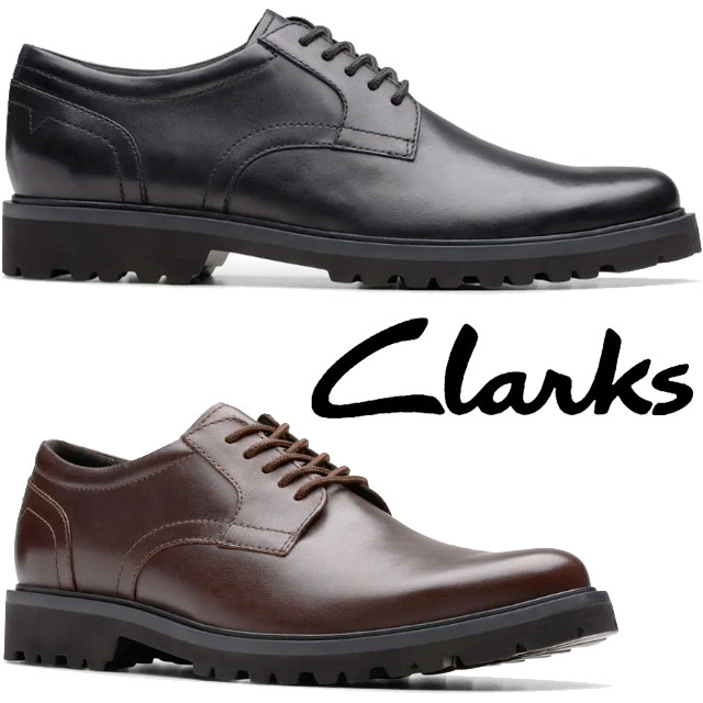 送料無料 ビジネスシューズ メンズ AW 秋冬 新作 秋新作 冬新作 人気 流行 定番 2025 クラークス Clarks 26183725 26183726 バーウィックレース 革靴 紳士靴 レザーシューズ ドレスシューズ ビジカジ ブラックレザー 黒 ブラウンレザー 本革