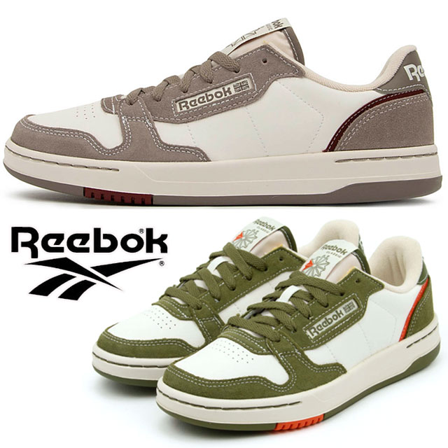 送料無料 スニーカー テニスシューズ ローカット メンズ AW 秋冬 新作 秋新作 冬新作 人気 流行 定番 2026 リーボック Reebok 100228196 100228197 フェーズ コートシューズ チョーク/グリーン チョーク/レッド 靴