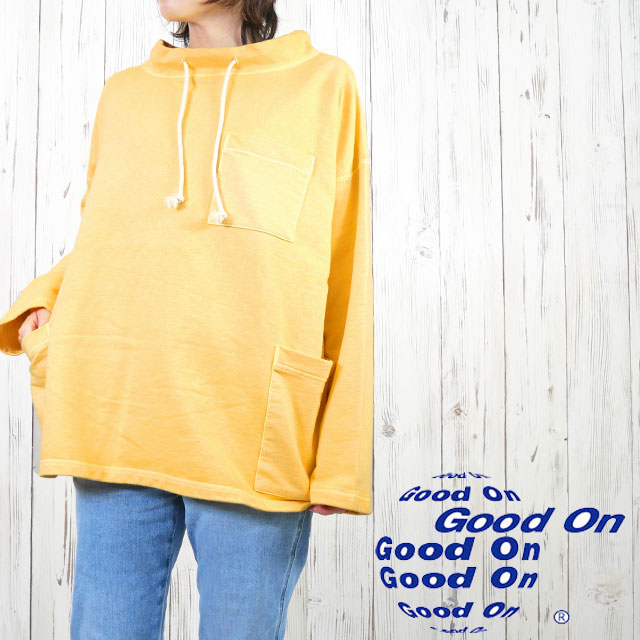 送料無料 トレーナー 長袖 メンズ レディース AW 秋冬 新作 秋新作 冬新作 人気 流行 定番 2026 グッドオン GOOD ON GOBW2103 グッドオン スウェット テリースモック トップス ウェア アパレル スポーティー メイドインジャパン P-ストロー 日本製 服