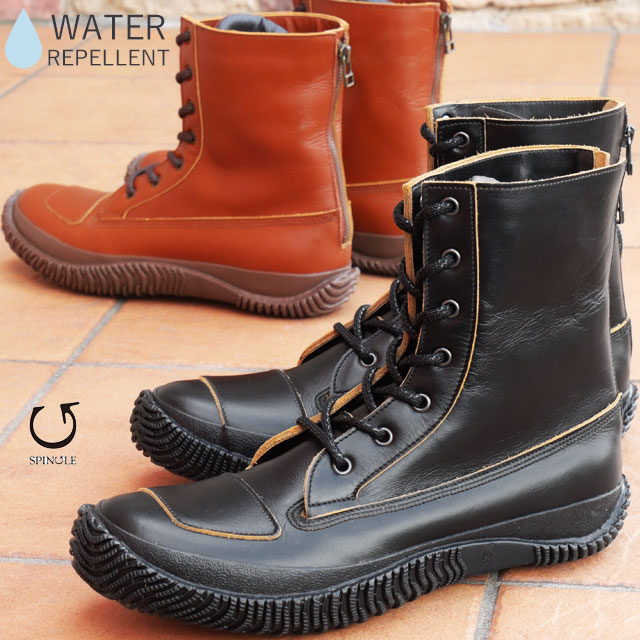 送料無料 ショートブーツ ブーツ レースアップブーツ メンズ AW 秋冬 新作 秋新作 冬新作 人気 流行 定番 2026 スピングル SPINGLE SP-1423 撥水 バイク バックファスナー ライダー ショート丈 本革 メイドインジャパン レザーブーツ ブラック 黒 ブラウン 牛革 日本製 靴