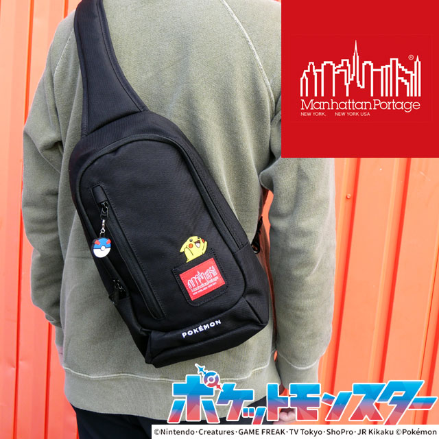 送料無料 ショルダーバッグ メンズ レディース キッズ AW 秋冬 新作 秋新作 冬新作 人気 流行 定番 2026 マンハッタンポーテージ Manhattan Portage MP1927-PKMN25 LITTLE ITALY CROSSBODY BAG Pokemon 25 クロスボディバッグ 子供 鞄 ポケットモンスター 刺繍 ピカチュウ