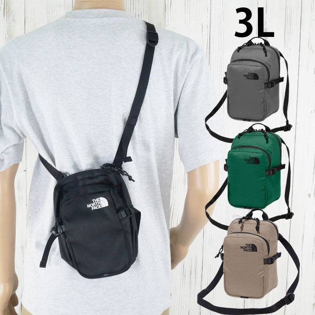 送料無料 ショルダーバッグ ポーチ メンズ レディース FW 秋冬 新作 秋新作 冬新作 人気 流行 定番 2024 3L BAG NM72358 ザ・ノース・フェイス ボルダーミニショルダー 斜め掛け 小さめ 肩掛け アウトドア バック ブラック 黒 ヒューズボックスグレー フォールンロック 鞄