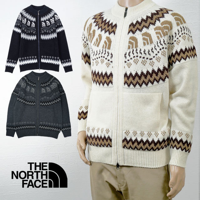 送料無料 長袖 メンズ レディース ユニセックス FW 秋冬 新作 秋新作 冬新作 人気 流行 定番 2025 ザ・ノース・フェイス NT92431 トップス ニット ハーフドームノルディックドライバーズニット トップス カーデガン カジュアル ジップアップ 日本製 アウトドア キャンプ