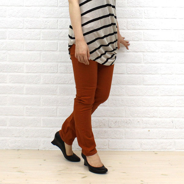 D.M.G(ドミンゴ)コットンポリウレタンフルレングススリムカラーパンツ・13-667T-1271402【ボトムス】    レディース 女性 誕生日プレゼント ギフト 正規品 新品